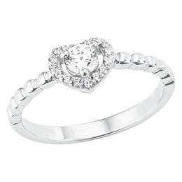 Tchibo - Amor Ring mit Herz-Symbol - Damen - Gr. 17 - silber