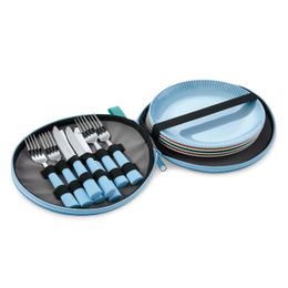 Tchibo - Picknick-Set f&uuml;r 4 Personen - silber