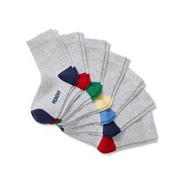 Tchibo - 7 Paar Socken mit Wochentagen - Kinder - Gr. 35-38 - hellblau