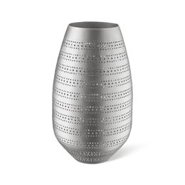 Tchibo - Gro&szlig;es Windlicht - silber