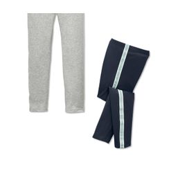Tchibo - 2 Leggings - M&auml;dchen - Gr. 98/104 - silber