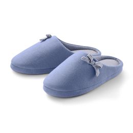Tchibo - Hausschuhe - Damen - Gr. 40-41 - blau/gestreift
