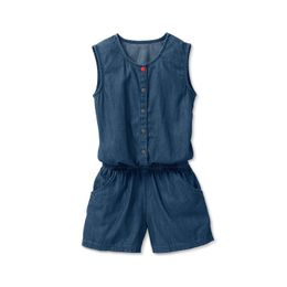 Tchibo - Kurzer Jumpsuit in leichter Denim-Qualit&auml;t - M&auml;dchen - Gr. 158/164 - blau