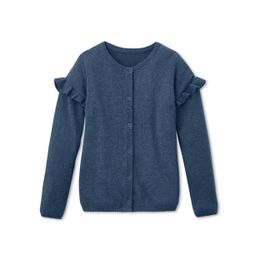 Tchibo - Strickjacke - M&auml;dchen - Gr. 146/152 - blau