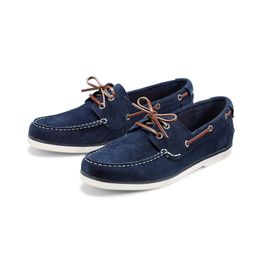 Tchibo - Veloursleder-Docksider - Herren - Gr. 41 - dunkelblau