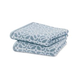Vestio-Handtuch &raquo;Indigo Tiles&laquo; - hellblau
