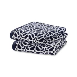Vestio-Handtuch &raquo;Indigo Tiles&laquo; - blau
