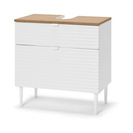 Tchibo - Waschbeckenunterschrank &raquo;Sonari&laquo; mit Schubladen - 60x37,1x59,5cm - braun - Holz / Aluminium / Buchenholz