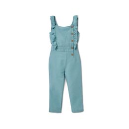 Tchibo - Jumpsuit mit Leinen - M&auml;dchen - Gr. 134/140 - blau