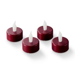 Tchibo - 4 LED-Teelichter - rot