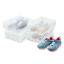 Tchibo - 4 Schuhaufbewahrungsboxen - transparent