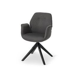 Tchibo - Armlehnen-Designstuhl &raquo;Aura&laquo; - 60,5x58,5x90cm - dunkelgrau -