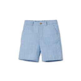 Tchibo - Baumwoll-Bermudashorts - Jungen - Gr. 122/128 - wei&szlig;/gestreift