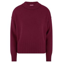 Peter Hahn - Rundhals-Pullover aus Schurwolle und Kaschmir, rot, Gr. 42 / M - Schurwolle