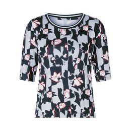 Basler - Rundhals-Shirt mit 3/4-Arm, blau, Gr. 46 / L