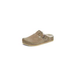 MUBB - Pantoffel Nana, beige, Gr. 42 - Leder
