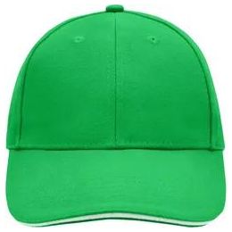 myrtle beach 6 Panel Sandwich Cap - fern-green/white