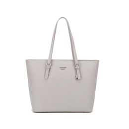 Princely London Shopper 'Beverly' Damen Gr&ouml;&szlig;e 42 x 29 x 14cm hellgrau