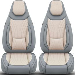 Bremer Sitzbez&uuml;ge Wohnmobil Schonbez&uuml;ge C-Serie 2 St&uuml;ck f&uuml;r Fiat Ducato / Jumper / Boxer beige/grau - Sitzbez&uuml;ge von Bremer-Sitzbez&uuml;ge