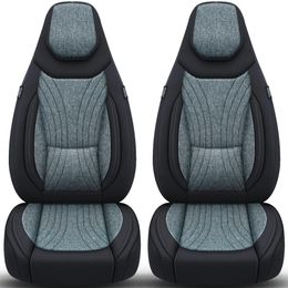 Bremer Sitzbez&uuml;ge Wohnmobil Schonbez&uuml;ge C-Serie 2 St&uuml;ck f&uuml;r Fiat Ducato / Jumper / Boxer grau/schwarz - Sitzbez&uuml;ge von Bremer-Sitzbez&uuml;ge
