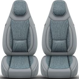 Bremer Sitzbez&uuml;ge Wohnmobil Schonbez&uuml;ge C-Serie 2 St&uuml;ck f&uuml;r Fiat Ducato / Jumper / Boxer grau - Sitzbez&uuml;ge von Bremer-Sitzbez&uuml;ge