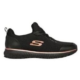 Skechers f&uuml;r Damen. 77222EC Schuhe Work Slip Resistant Squad schwarz (37), Wohnung, Schn&uuml;rsenkel, L&auml;ssig, Sportlich