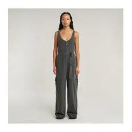 G-Star Raw G-Star f&uuml;r Damen. D26100-C756-B564 Overdyed Utility Lose Jumpsuit schwarz (M), L&auml;ssig, &Auml;rmellos / Hosentr&auml;ger, Bio-Baumwolle, Nachhaltig