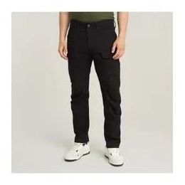 G-Star Raw G-Star f&uuml;r Herren. D25523-D846-6484 Cargo 3D Regular Tapered Hose schwarz (36/36), L&auml;ssig, Baumwolle