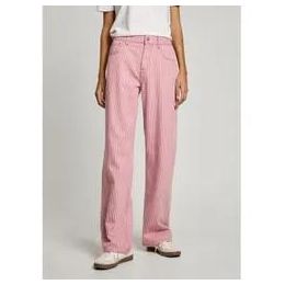 Pepe Jeans f&uuml;r Damen. PL204998 Jeans in lockerer Passform Stripe rosa (27/32), L&auml;ssig, Denim, Nachhaltig