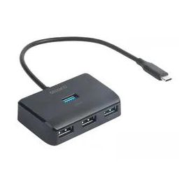 Deltaco USB-C Dockingstation mit 4 Ports - Schwarz