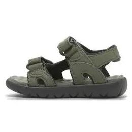 Timberland Unisex f&uuml;r Kinder. TB0A24Y7A581 Perkins Row Gr&uuml;n Leder Fersenriemen Sandalen (29), Wohnung, Klettverschluss, L&auml;ssig, Kinderbeklei