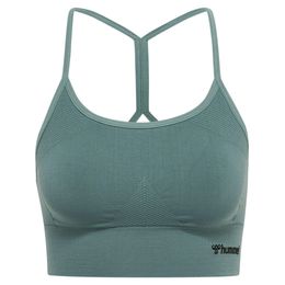 Hummel Sport-BH 'TIFFY' Damen Gr&ouml;&szlig;e L dunkelgr&uuml;n / schwarz