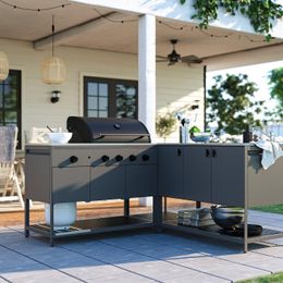 IKEA B&Aring;TSK&Auml;R Au&szlig;enk&uuml;che m Gasgrill+Sp&uuml;leneinheit