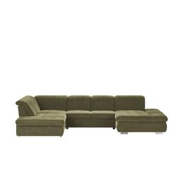 Kollektion Kraft Wohnlandschaft mit verschiedenen Funktionen Spencer gr&uuml;n Ma&szlig;e (cm): B: 382 H: 102 T: 260.0 &raquo; M&ouml;bel Kraft