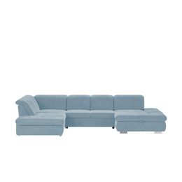 Kollektion Kraft Wohnlandschaft mit verschiedenen Funktionen Spencer blau Ma&szlig;e (cm): B: 382 H: 102 T: 260.0 &raquo; M&ouml;bel Kraft