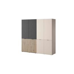M&ouml;bel Kraft Dreht&uuml;renschrank 4 t&uuml;rig beige Ma&szlig;e (cm): B: 202 H: 200 &raquo; M&ouml;bel Kraft