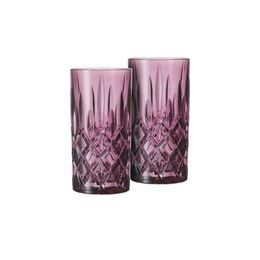 Nachtmann Longdrinkgl&auml;ser 2er Set Noblesse rosa/pink Glas Ma&szlig;e (cm): B: 7,8 H: 15,9 T: 16.3 &raquo; M&ouml;bel Kraft