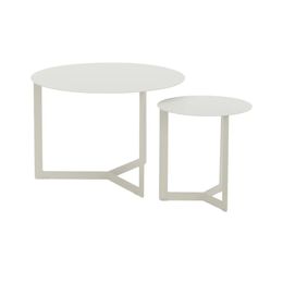 M&ouml;bel Kraft Couchtisch 2er Set beige Ma&szlig;e (cm): H: 45 &Oslash;: 65.0 &raquo; M&ouml;bel Kraft