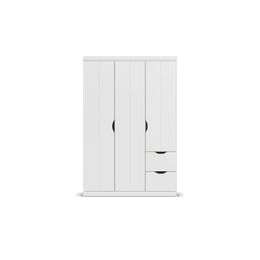 M&ouml;bel Kraft Kleiderschrank mit Schubladen wei&szlig; Ma&szlig;e (cm): B: 136 H: 203 &raquo; M&ouml;bel Kraft