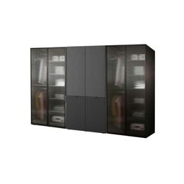 M&ouml;bel Kraft Dreht&uuml;renschrank 303 cm breit schwarz Ma&szlig;e (cm): B: 303 H: 200 &raquo; M&ouml;bel Kraft