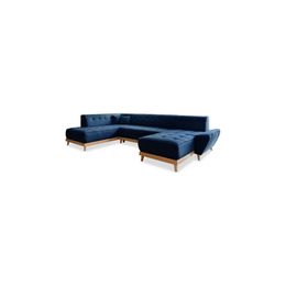Miuform Wohnlandschaft mit Schlaffunktion Dazzling Daisy blau Ma&szlig;e (cm): B: 330 H: 77 Sofas > Sofas nach Material > Stoffsofas &raquo; Sofa DE