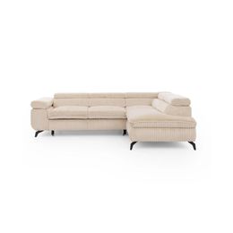 S-STYLE Ecksofa mit Schlaffunktion Bonnie beige Ma&szlig;e (cm): B: 275 H: 76 Sofas > Sofas nach Material > Stoffsofas &raquo; Sofa DE