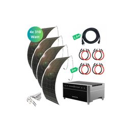 MYVOLTAICS MyUltraleicht Balkonkraftwerk 1240W mit Speicher Marstek Venus A 2,12 kWh Komplettset 800W ultraleicht