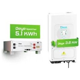 Deye SUN-3.6K-SG03LP1-EU 3,6kW Hybrid-Wechselrichter & 5 kWh Batteriespeicher Deye SEG