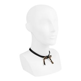 EIS H&uuml;bsches Kunstleder-Halsband mit Schleife