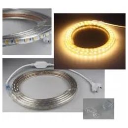 Chilitec 230V SMD LED Stripe 10m warmwei&szlig; 3000K 100W 600lm/m IP44 EEK G [A-G]