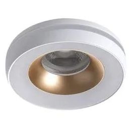 Kanlux Einbaudownlight ELICEO wei&szlig; gold GU10 GX5,3 IP20 Einbaurahmen