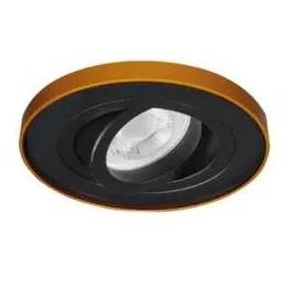 Kanlux Einbau-Downlight TINY BORD schwarz Gold GU10 Gx5,3 max. 10W schwenkbar 30&deg; IP20