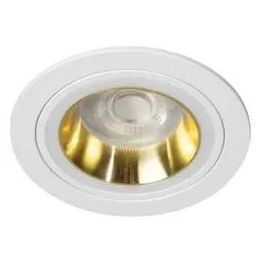 Kanlux Einbaurahmen Downlight FELINE DSO G/W gold wei&szlig; mit Lichtring f&uuml;r Fassung GU10 Gx5,3 IP20