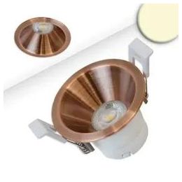 Isoled Einbaustrahler BACK60 rosegold geb&uuml;rstet rund UGR<12 5W CRI90 2700K 380lm r&uuml;ckversetzt dimmbar EEK F [A-G]
